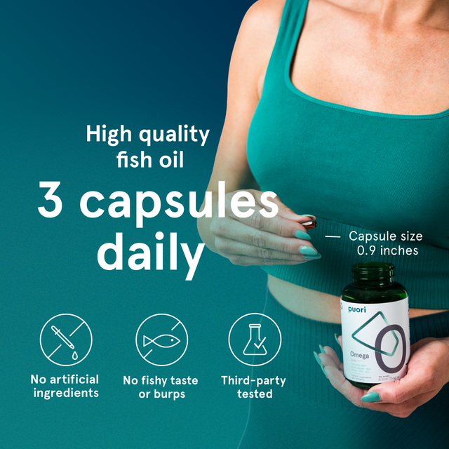 Puori O3 - Omega 3 - Ultra pure fish oil capsules